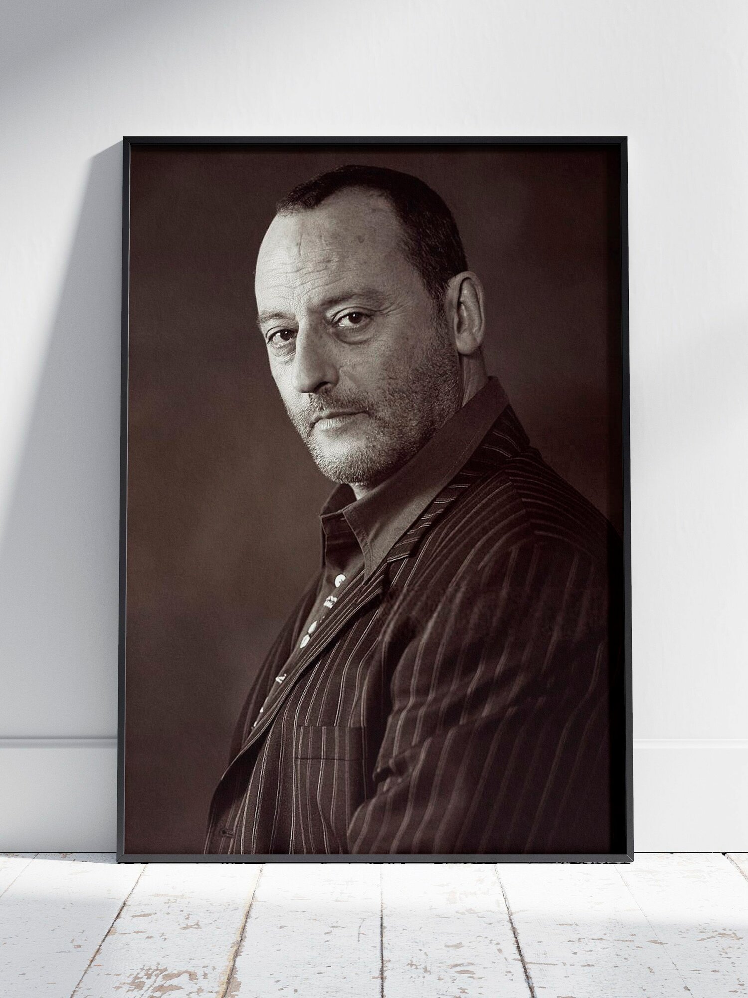 Плакат на стену для интерьера Жан Рено (Jean Reno 6) - Постер по актеру фильма, кино, сериала формата A4 (21x30 см)