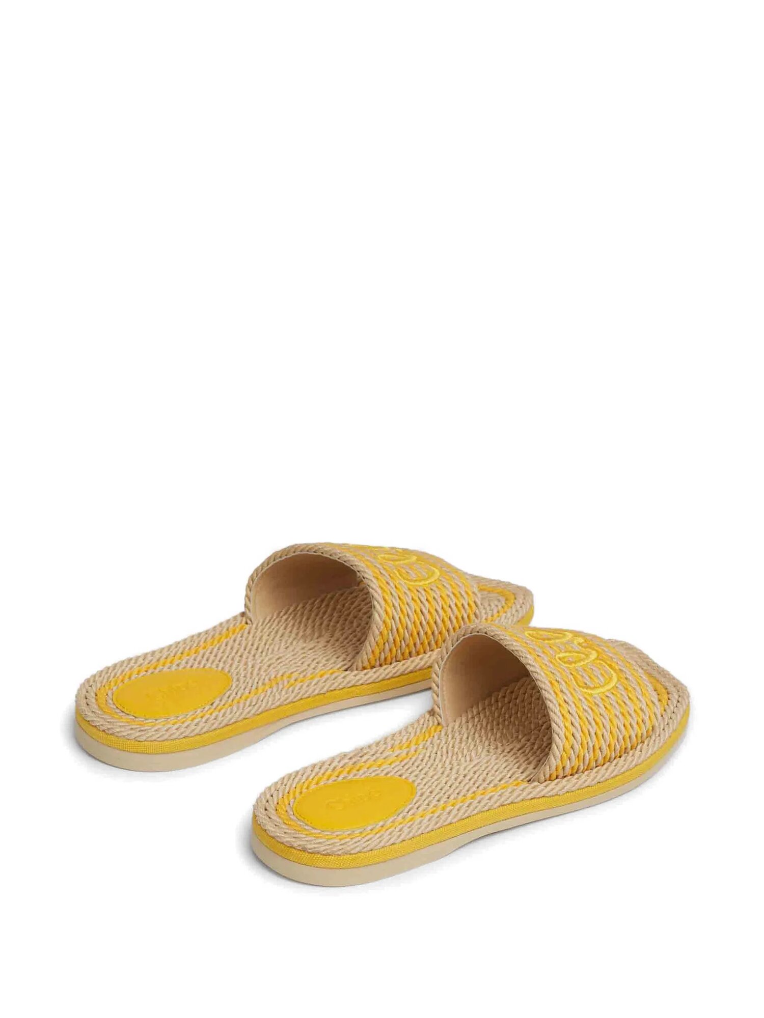 Босоножки Chloe Logo-embroidered sandals, размер 40, разноцветный — фото 1