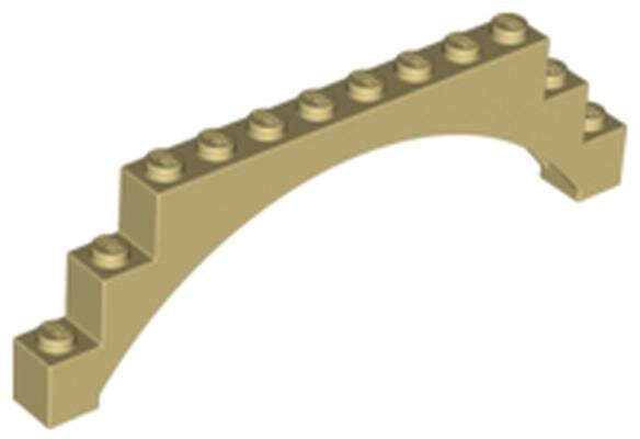 Деталь Lego 18838 Arch 1 x 12 x 3 Raised Arch with 5 Cross Supports
