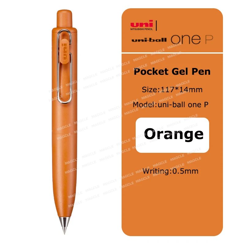 Uni-ball one P оранжевая гелевая ручка, 0.5mm
