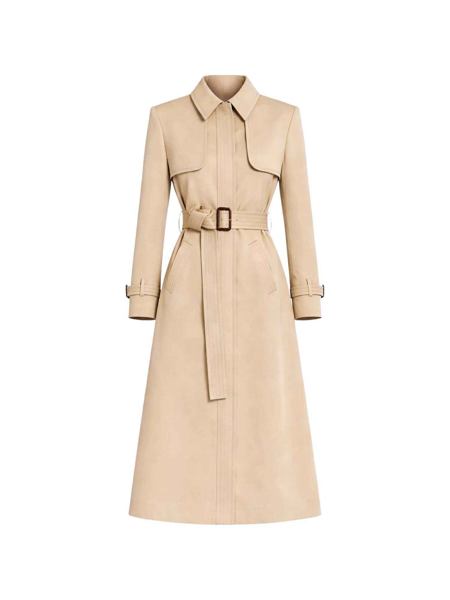 Пальто Belted pleated coat