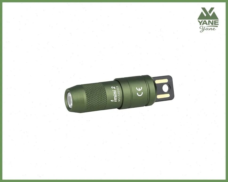 Фонарь ручной Olight iMini 2, зеленый, 50 люмен, дальность 21 м, на аккумуляторе