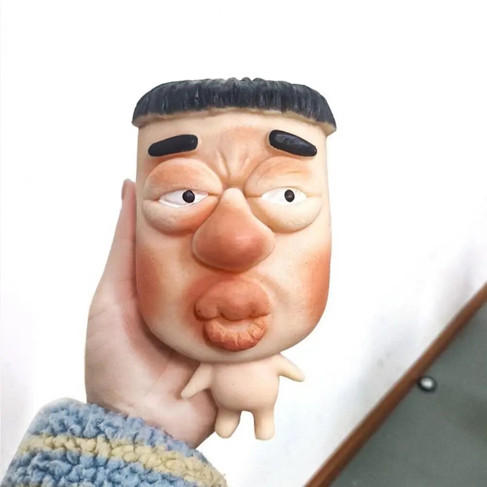 Антистресс-игрушка. Игрушка для снятия стресса, силиконовая голова с прыщами