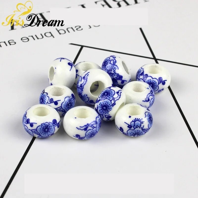 Керамические бусины 5 мм, Ceramic Flower 9