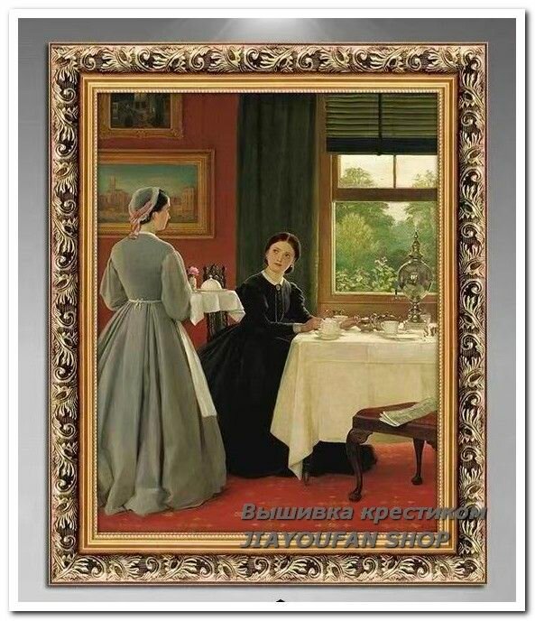 Набор для вышивания крестом, 14 Канiteй (14CT), канва 50x60 см, готовая вышивка 40x50 см