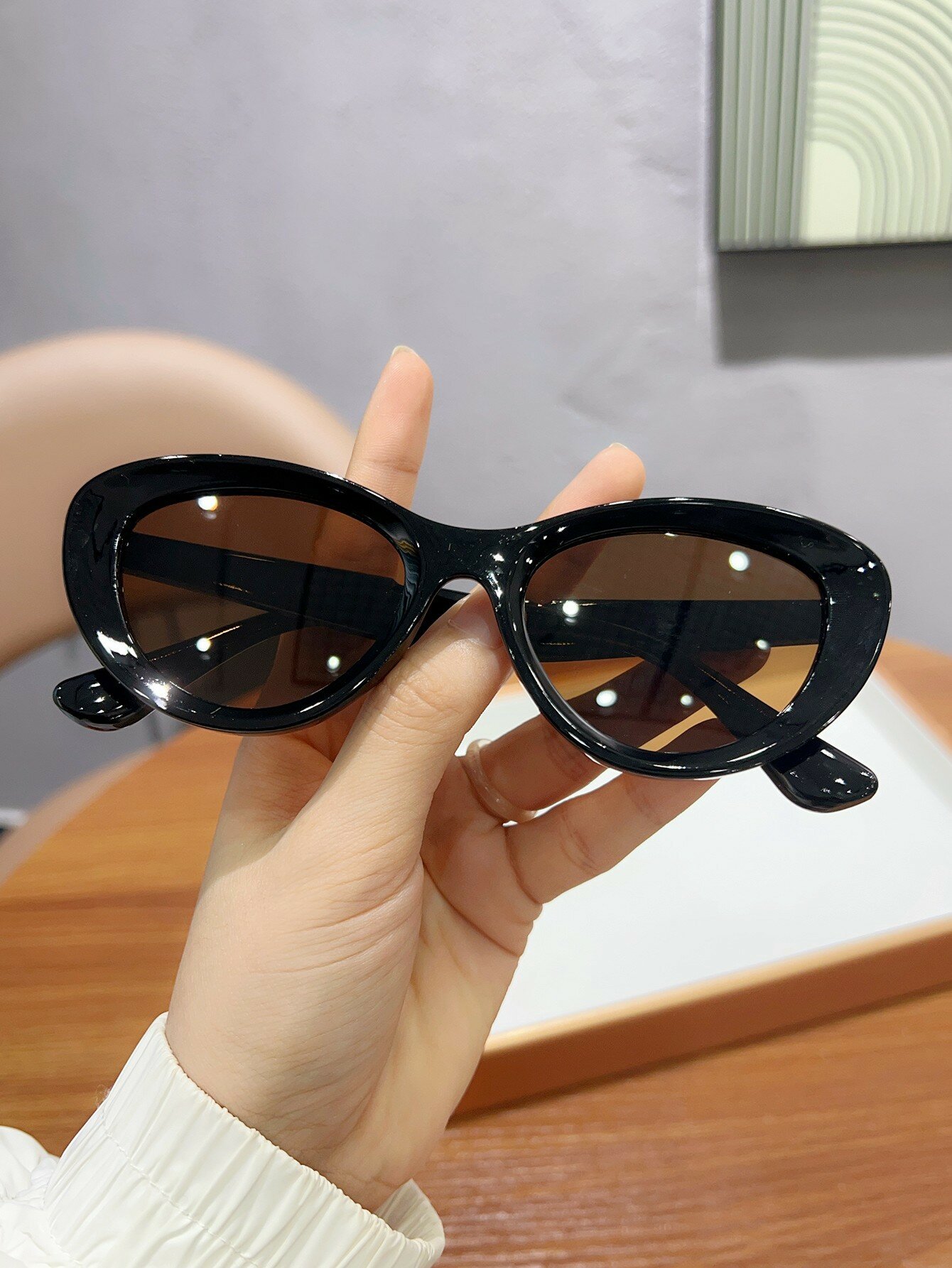 Style Очки Унисекс Кошкино Глаза Бриллиант UV Защита