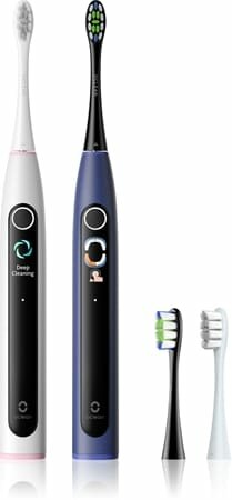Электрическая зубная щетка Oclean X Lite Duo Set, синий и серый, 2 штуки