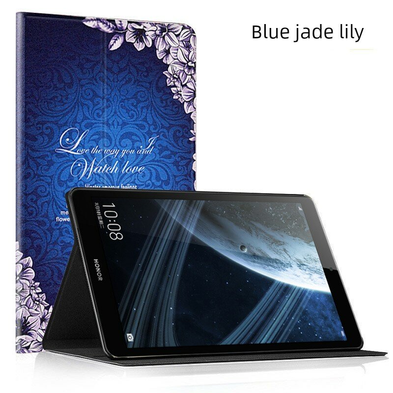 Подходит для Huawei Honor Tablet 5, кожаный чехол 8inch JDN2-W09HN, защитный чехол AL00HN, чехол HONOR Pad5 Лилия из