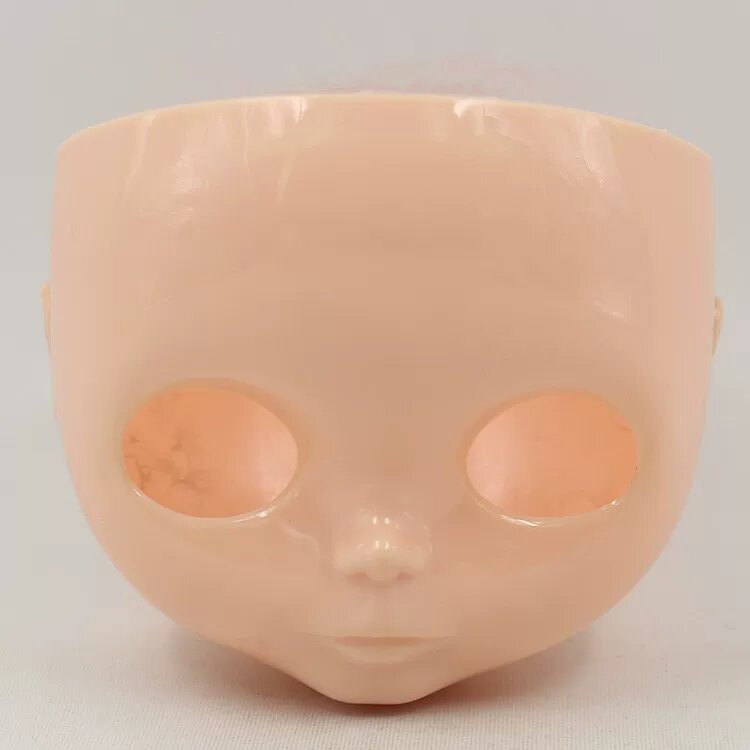 Маска лица для куклы Blythe с натуральным оттенком кожи, без макияжа, подходит для модели RBL, заменяемая деталь