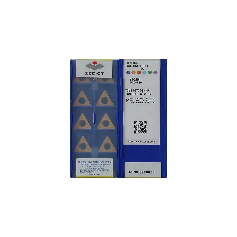 ZCC.CT 100% Оригинальное Лезвие TCMT16T308-HM YBC251 10шт