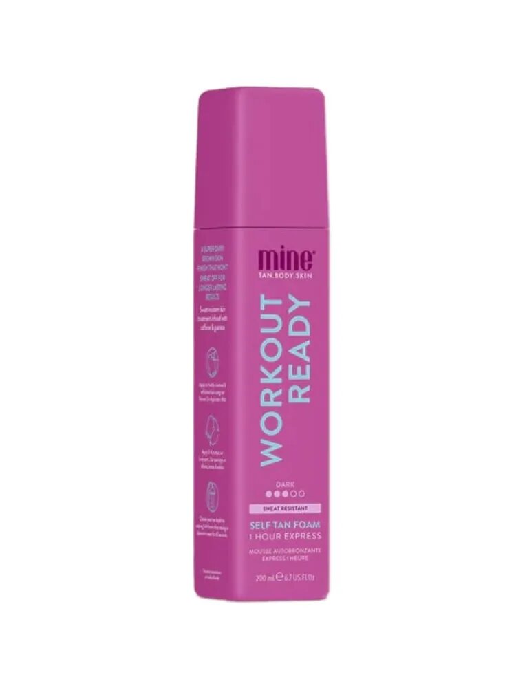 MineTan / Мусс-автозагар для моментального загара Workout Ready Self Tan Foam 200 мл