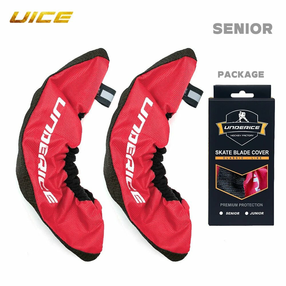 Чехлы для лезвий коньков UICE, красный, PRO red-senior