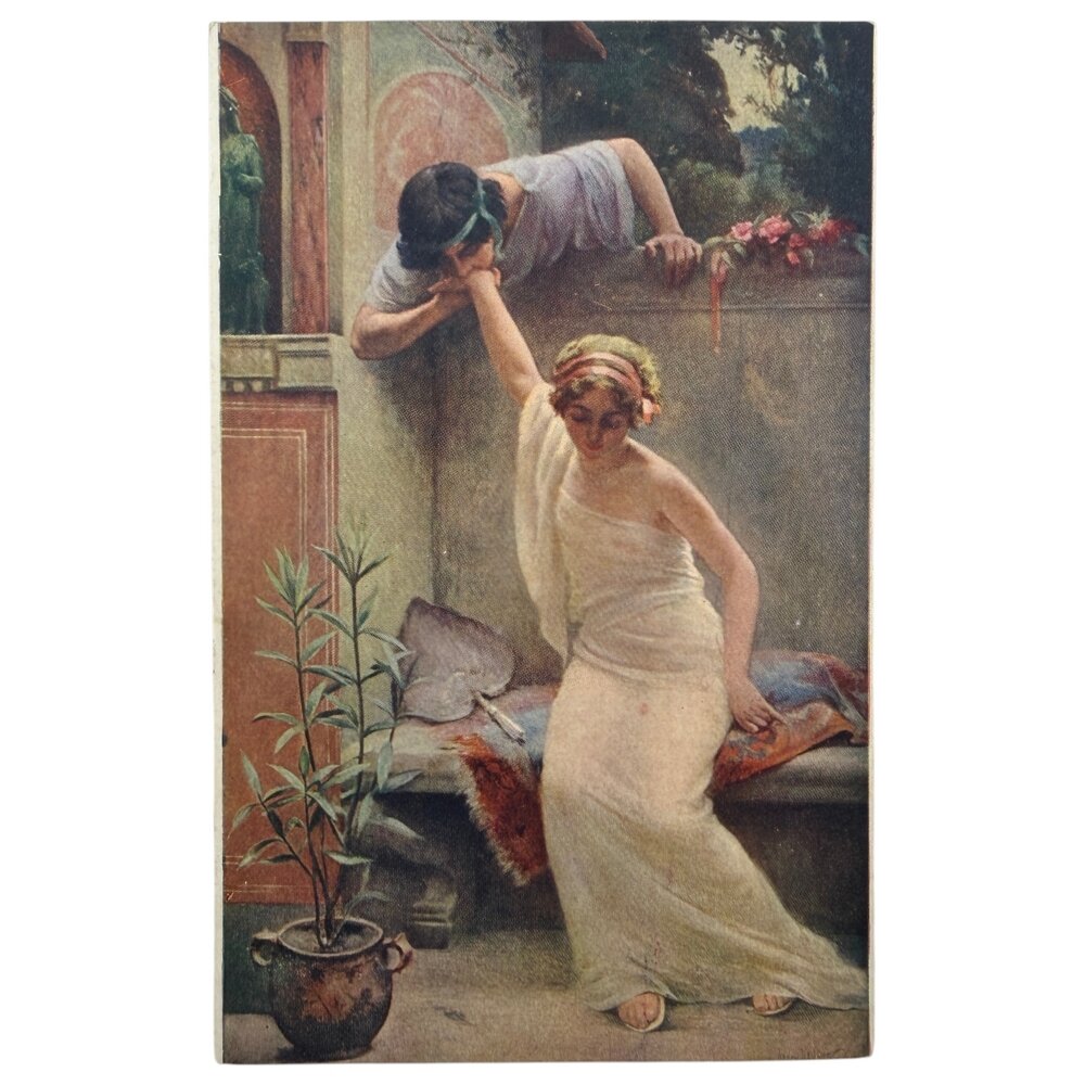 Почтовая открытка "Доден - Идиллия в Помпеях" 1900-1910 гг. Франция