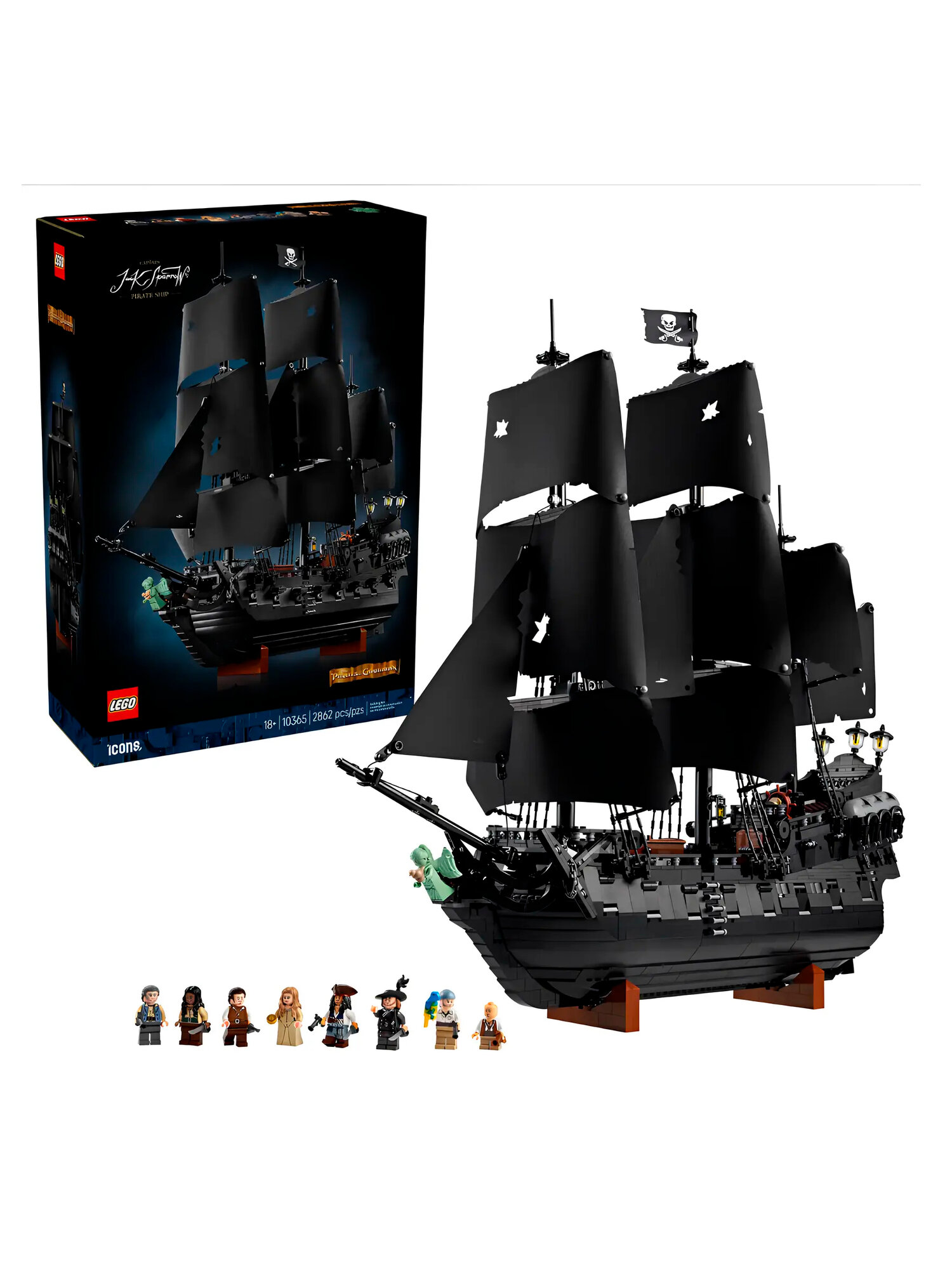 Конструктор LEGO ICONS 10365 Пираты Карибского моря: Черная жемчужина, 2862 детали