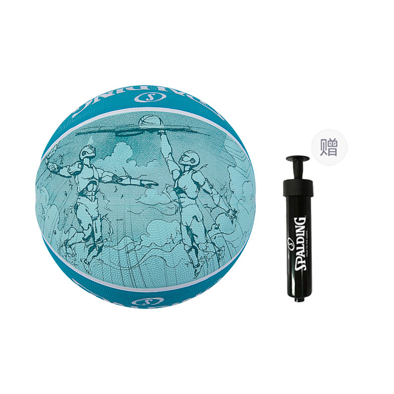 Баскетбольный мяч унисекс SPALDING Sketch Collection 5050392, 7 Ball+SPALDING Pump