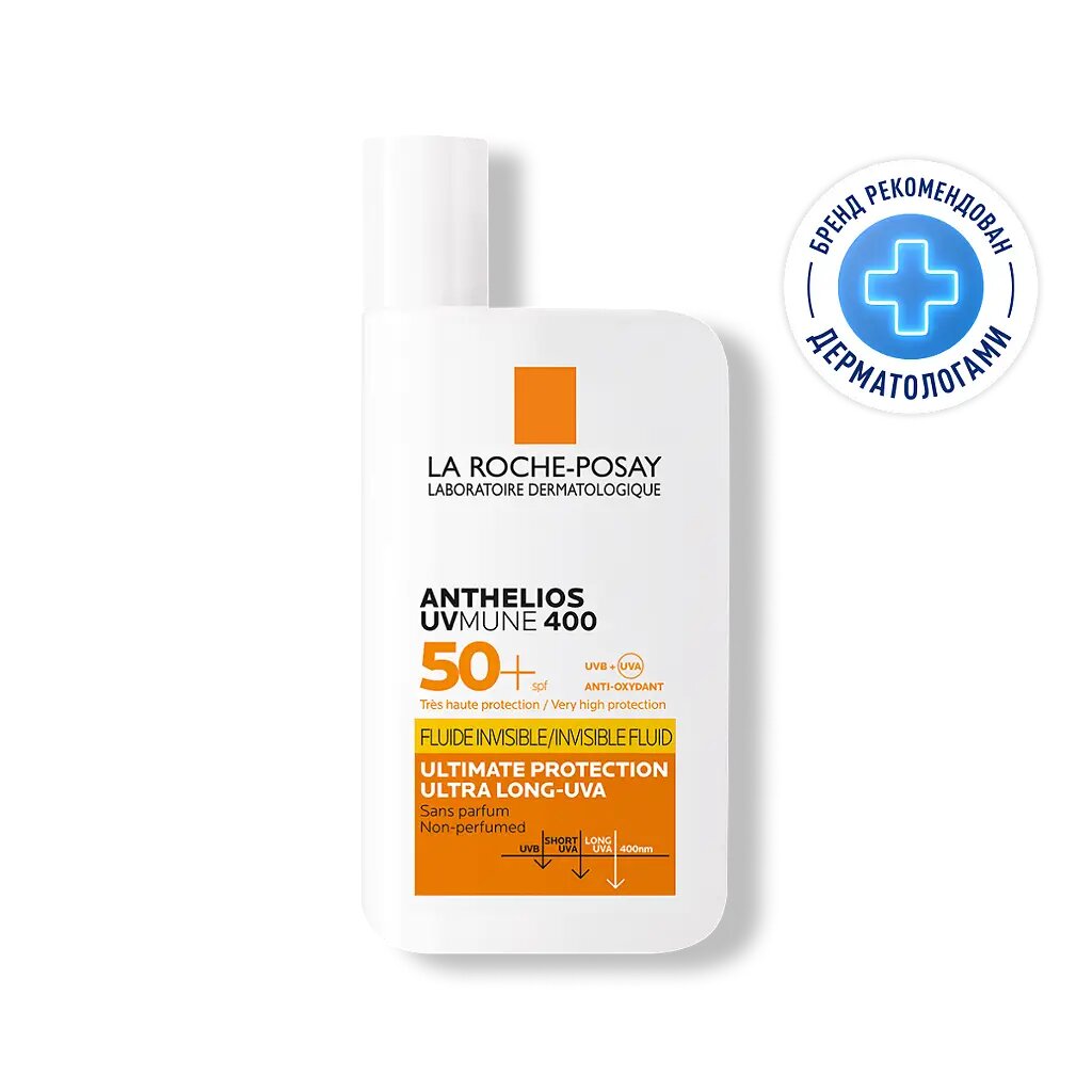 La Roche-Posay Anthelios UVMUNE 400 Флюид солнцезащитный невидимый  для лица SPF50+/PPD42 50 мл 1 шт