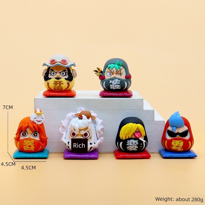 Фигурка Дамо из аниме One Piece, версия Ника, Луффи, Зоро, Санджи, Нами, скульптура, подарок, украшение для автомобиля