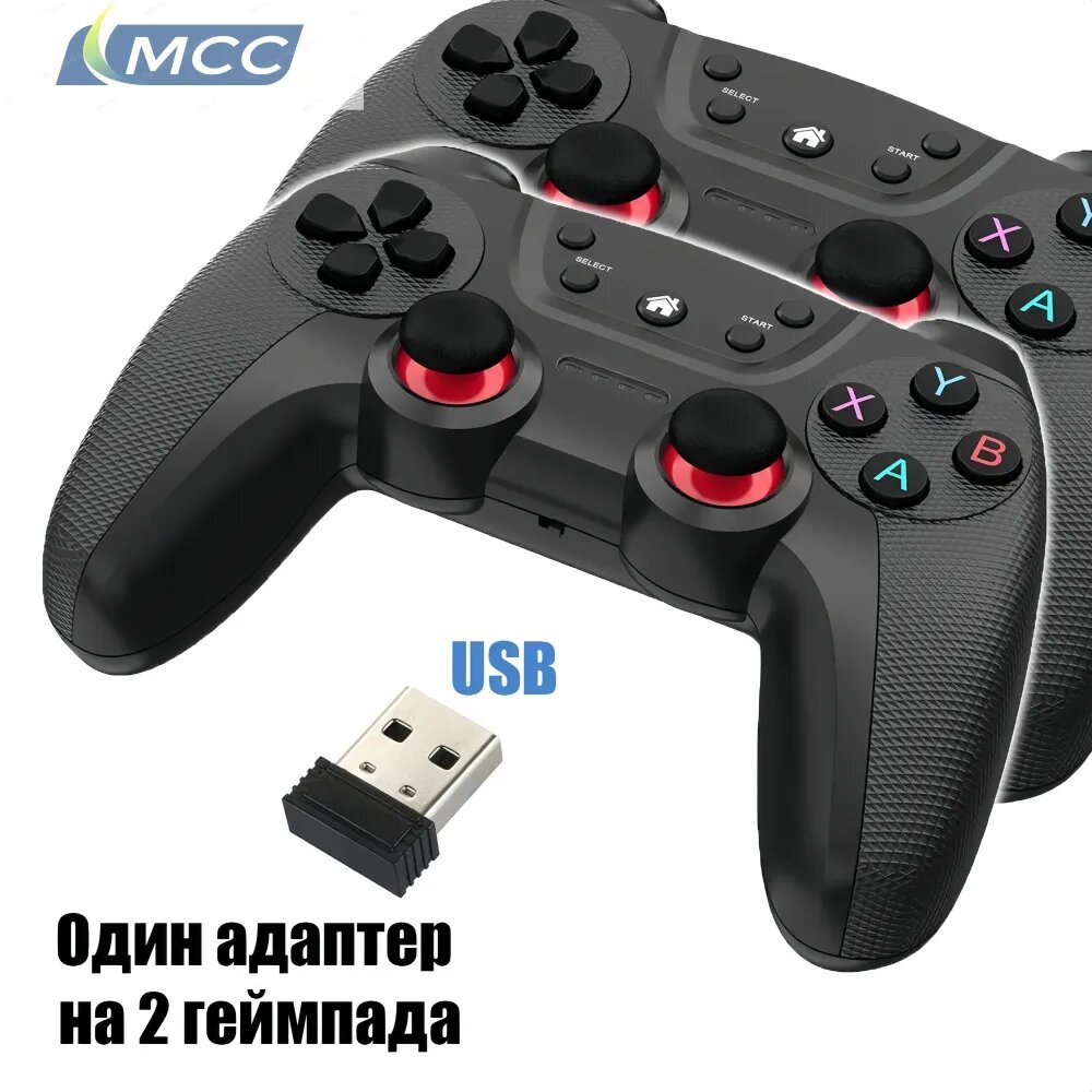 Беспроводной джойстик OT-PCG19 для Android, PC, 1 шт, черный, пластик, 160*105*65мм — фото 1