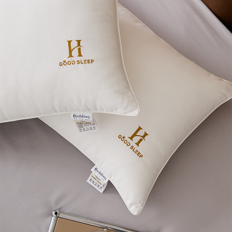 Hilton Hotel Подушка Шейный отдел позвоночника Защита помогает спать дома пара подушек Спящая низкая подушка для мужчин