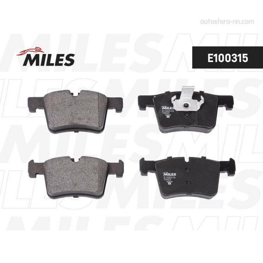 MILES E100315 Колодки тормозные BMW 1 F20/3 F30/X3 F25 10- пер. SemiMetallic