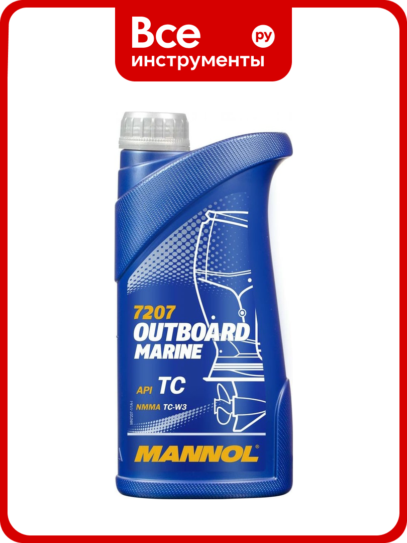 Синтетическое моторное масло MANNOL OUTBOARD MARINE, для двухтактных двигателей, API TC, NMMA TC‑W3, защита двигателя