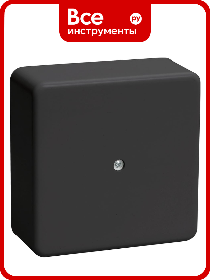 Распаячная коробка IEK км о/п 100x100x29мм черная UKO10-100-100-029-K02-E