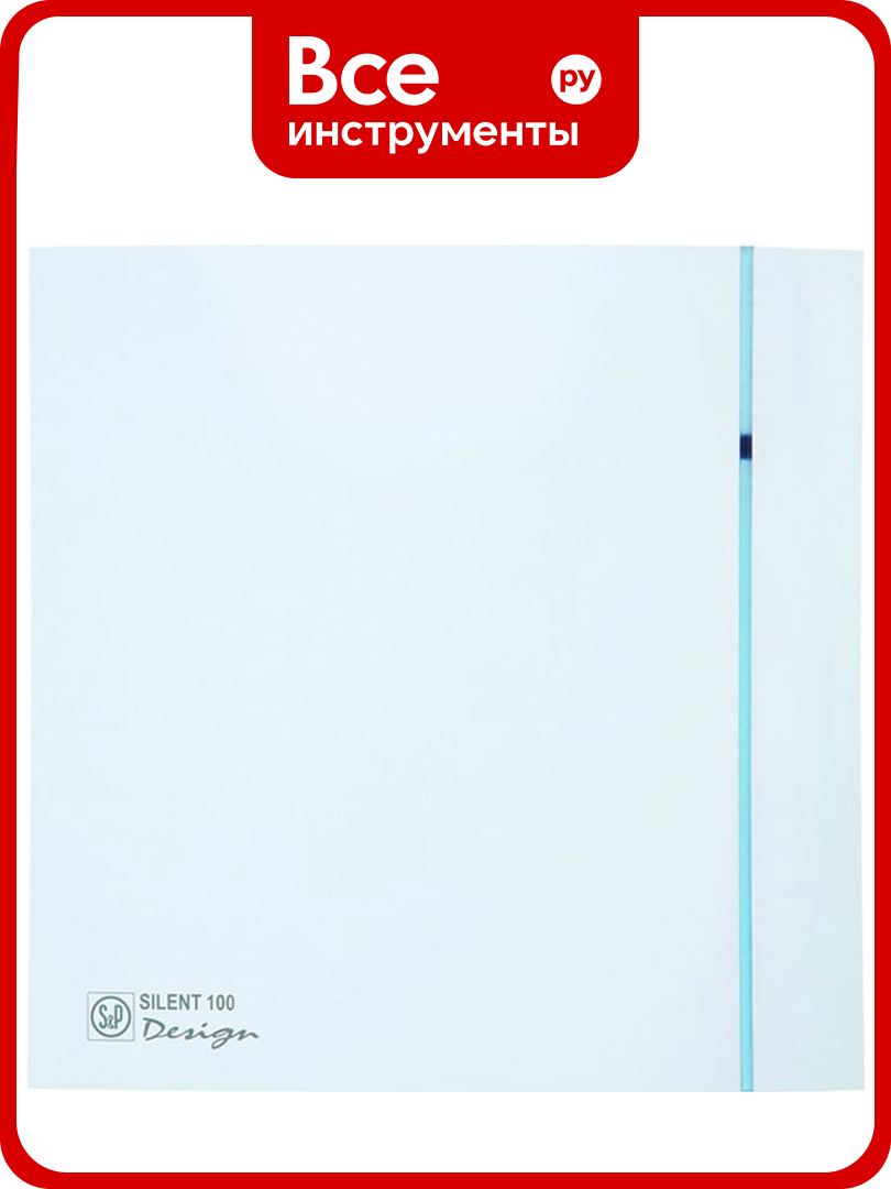 Вентилятор Soler&Palau SILENT-100 CZ DESIGN RE 03-0103-117, для вентиляции бытовых помещений