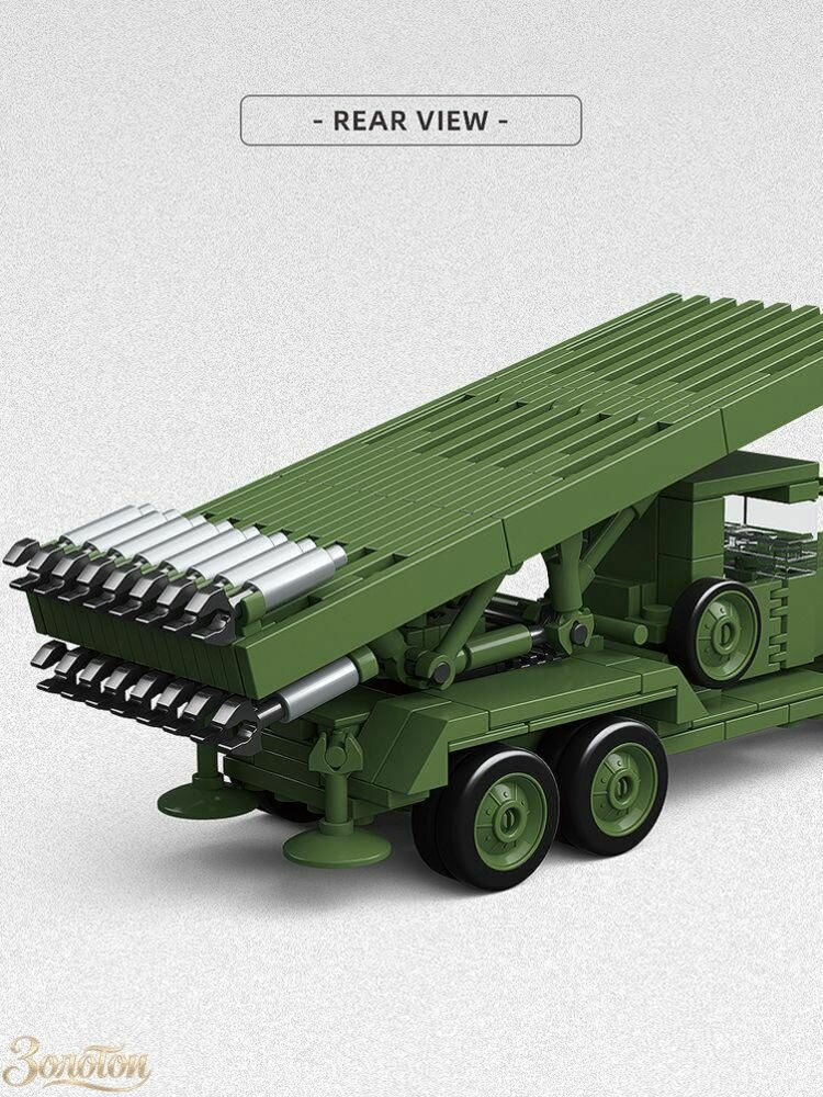 Конструктор THIRD PARTY 300003, армейской серии: ZIS-6 BM-13 KATYUSHA, Немецкая бронированная машина, (324 деталей) — фото 1