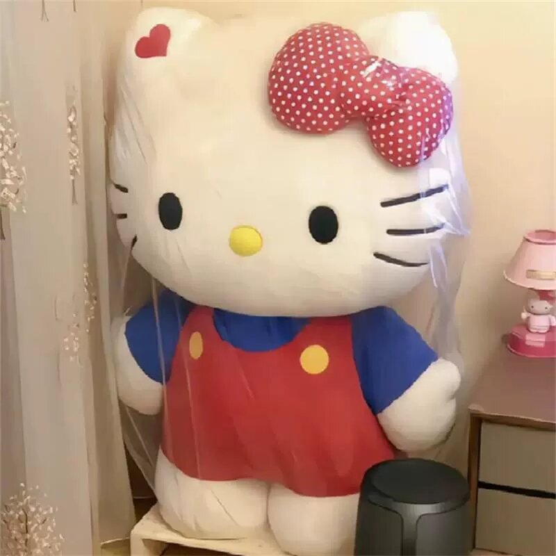 Гигантская плюшевая игрушка Hello Kitty, очень большая мягкая игрушка, милая кукла, креативный подарок на день рождения