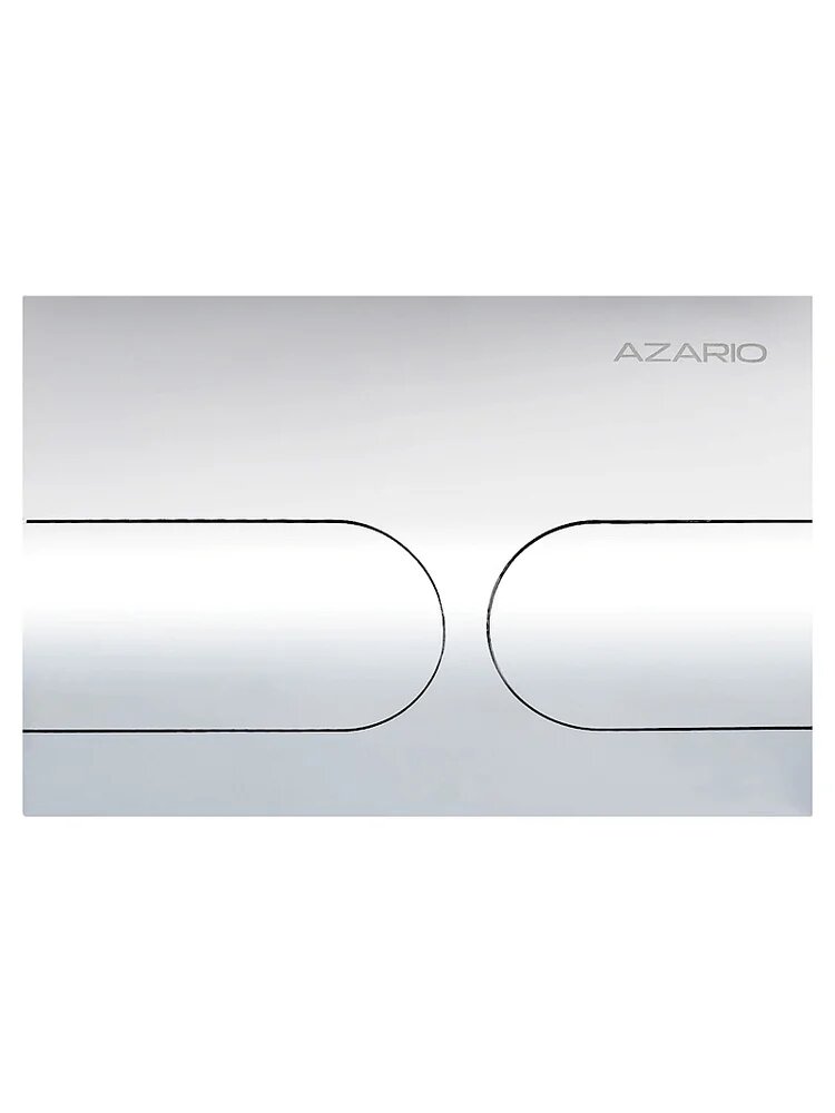 Кнопка смыва для унитаза AZARIO NEW-TS AZ-SS-001-CH хром, глянцевая, кнопка для инсталляции, из нержавеющей стали, двойной смыв