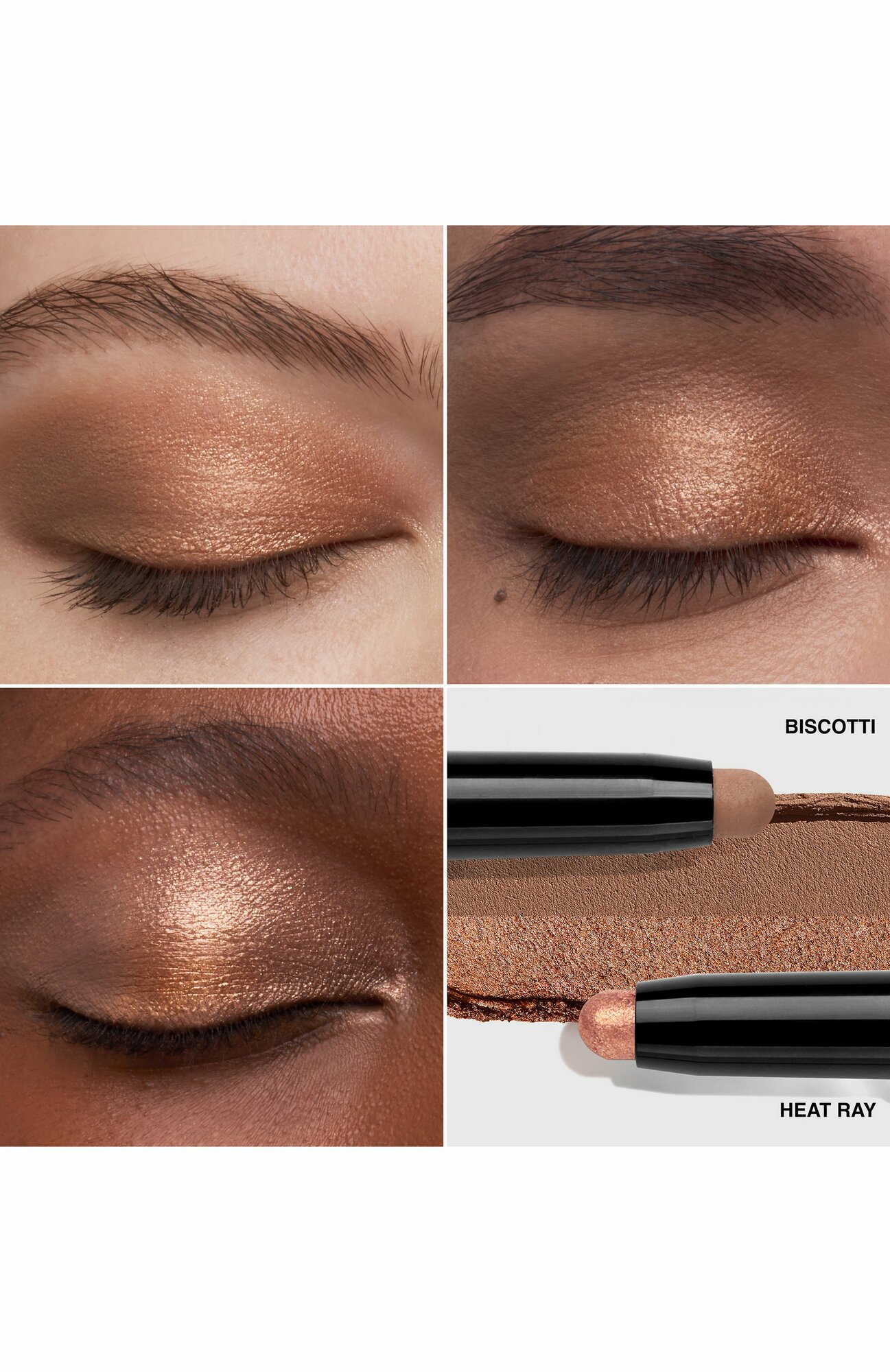 Двусторонние тени-карандаш, оттенок Heat Ray / Biscotti (1,6g) Bobbi Brown