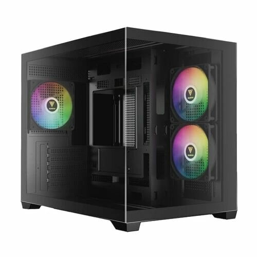 Компьютерный корпус GAMDIAS AURA GC101M (16334-75J03-50000-G) черный - Mini Tower, Micro-ATX, USB 2.0 Type-A, USB 3.2 Gen 1 Type-A