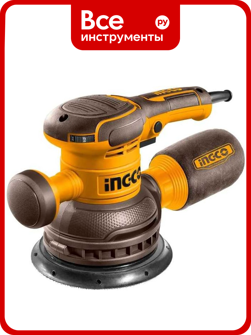 Эксцентриковая шлифовальная машина INGCO 450Вт, 150мм (6) INDUSTRIAL RS4516