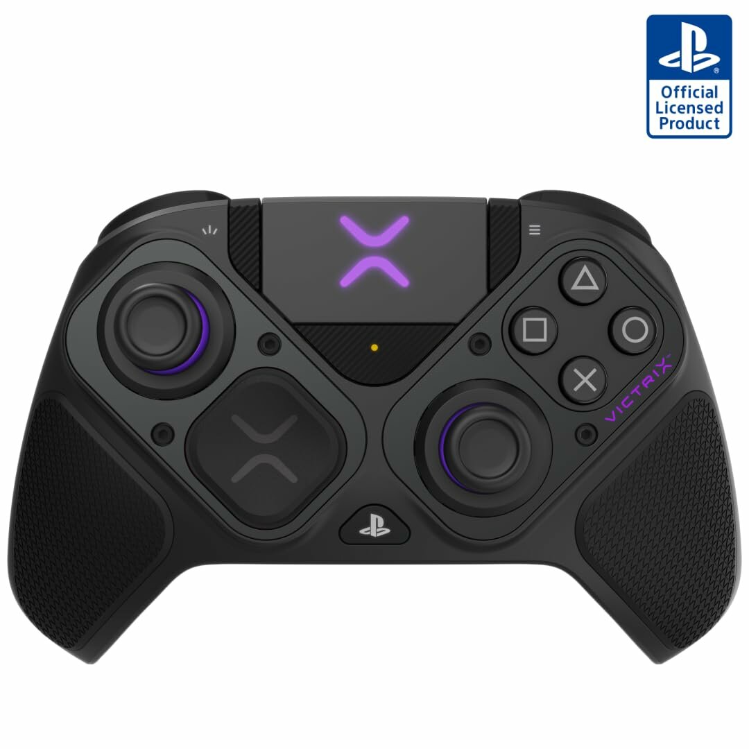 Геймпад PDP Victrix Pro, для PS5, PS4, PC, 3D звук, черный, розовый, бирюзовый