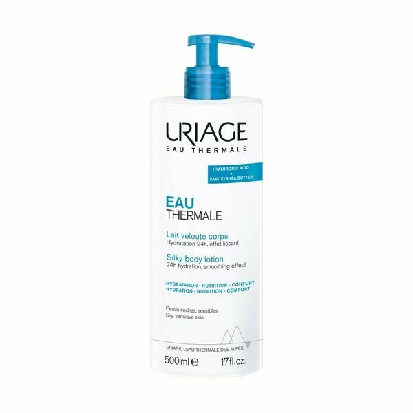 Молочко для сухой чувствительной кожи тела увлажняющее Eau Thermale Uriage/Урьяж помпа 500мл