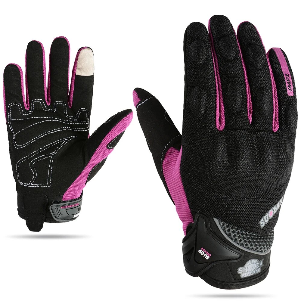 Suomy 2023 новые Мотоциклетные Перчатки женские розовые Guantes Moto Розовый, S, SU09 Purple