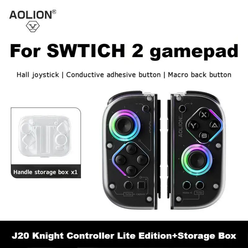 Беспроводной геймпад aolion J20 для Nintendo Switch Черный, E