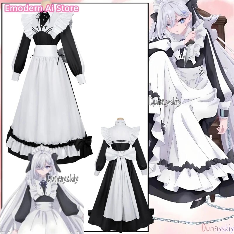 Косплей костюм Ghost Maid Outfit In The Death Game, I Live By Eating