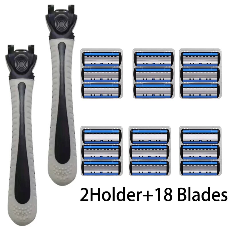 Классическая бритва из нержавеющей стали 2Holder and 18Blades