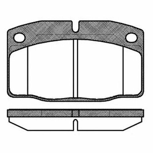 Комплект передних тормозных колодок Remsa 010120 для Opel Omega, Rekord, Vectra