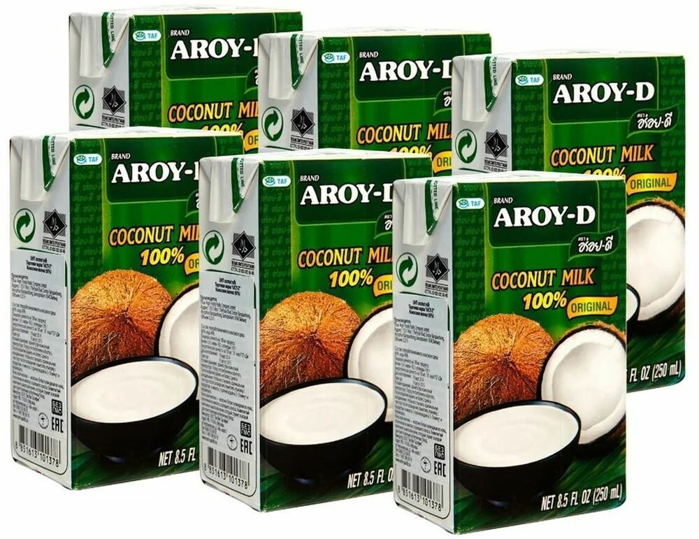 Кокосовое молоко AROY-D 0,25 л х 6 шт