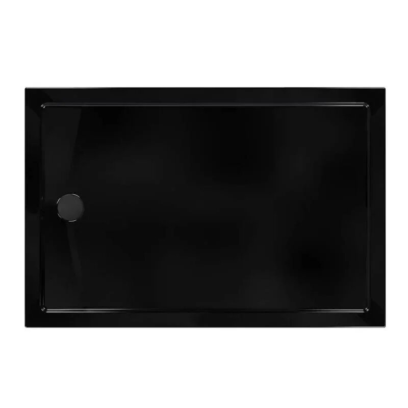 Поддон для душа Melodia della vita Square 16281 80x120 см, акриловый, черный, прямоугольный, низкий, с антискользящим покрытием