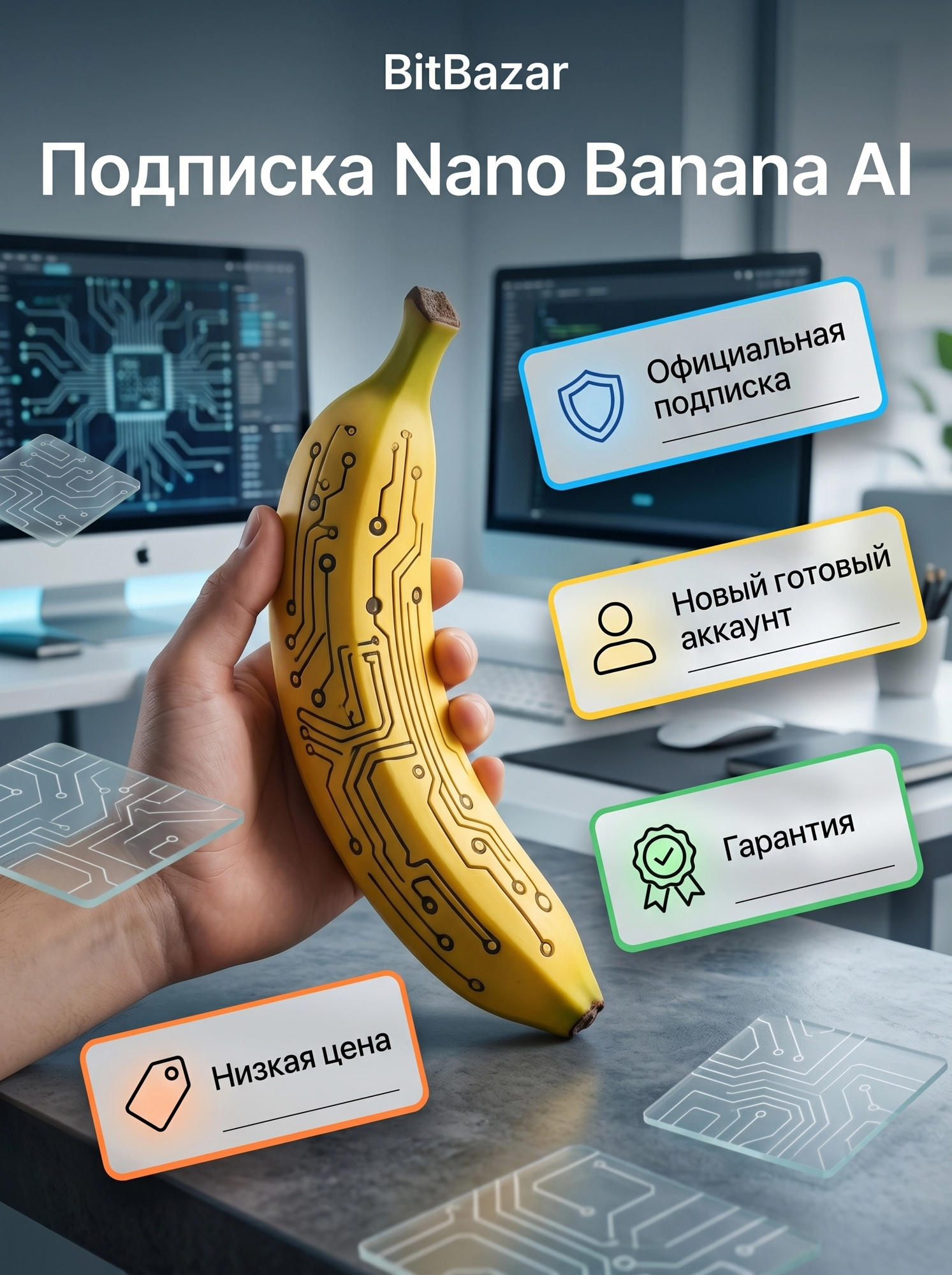 Подписка Nano Banana AI Pro | Срок: 1 Месяц | Новый готовый аккаунт!