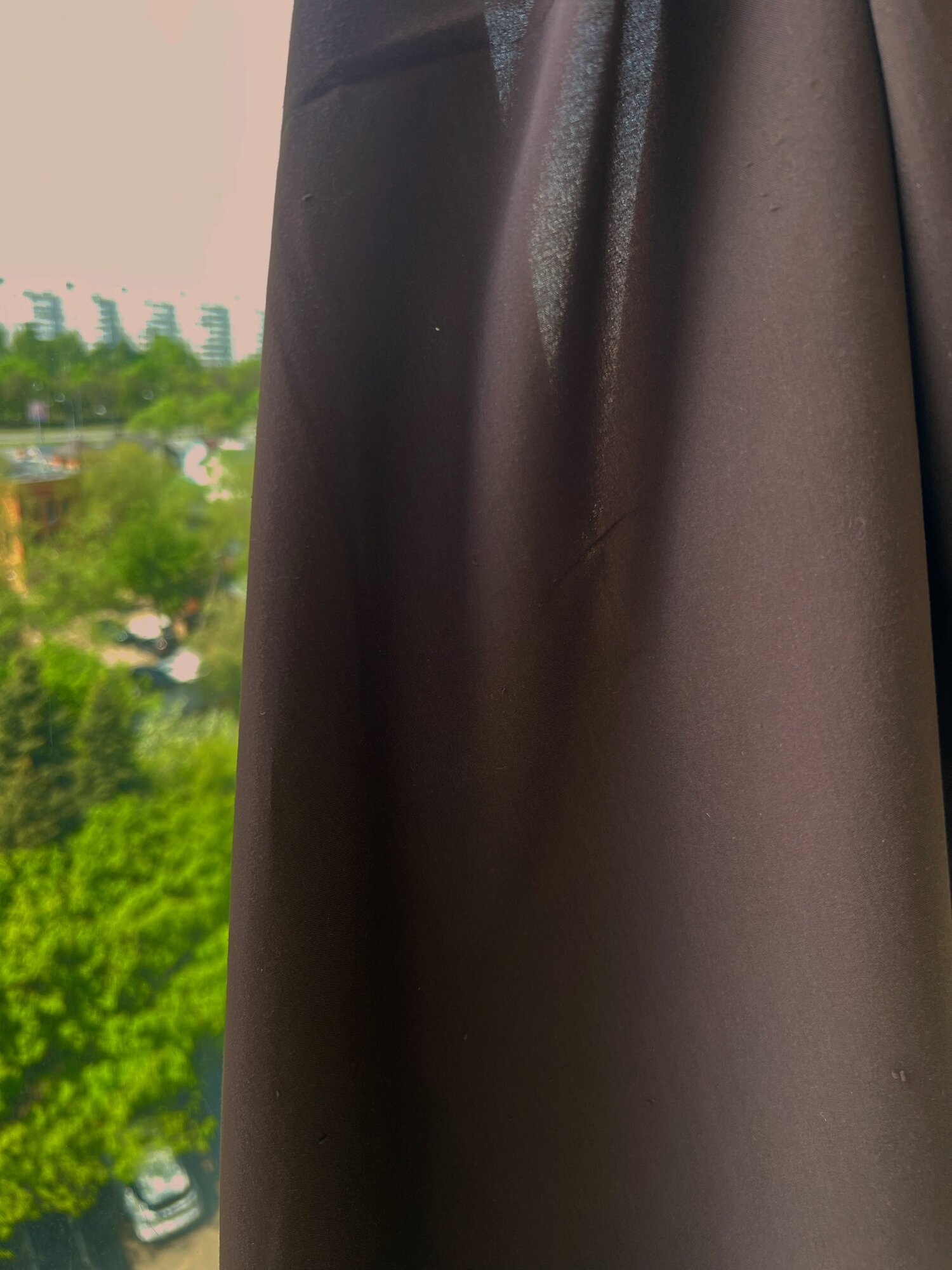 Подкладочная ткань Уютный Декор, матовая, коричневая, 1 м x 2,95 м