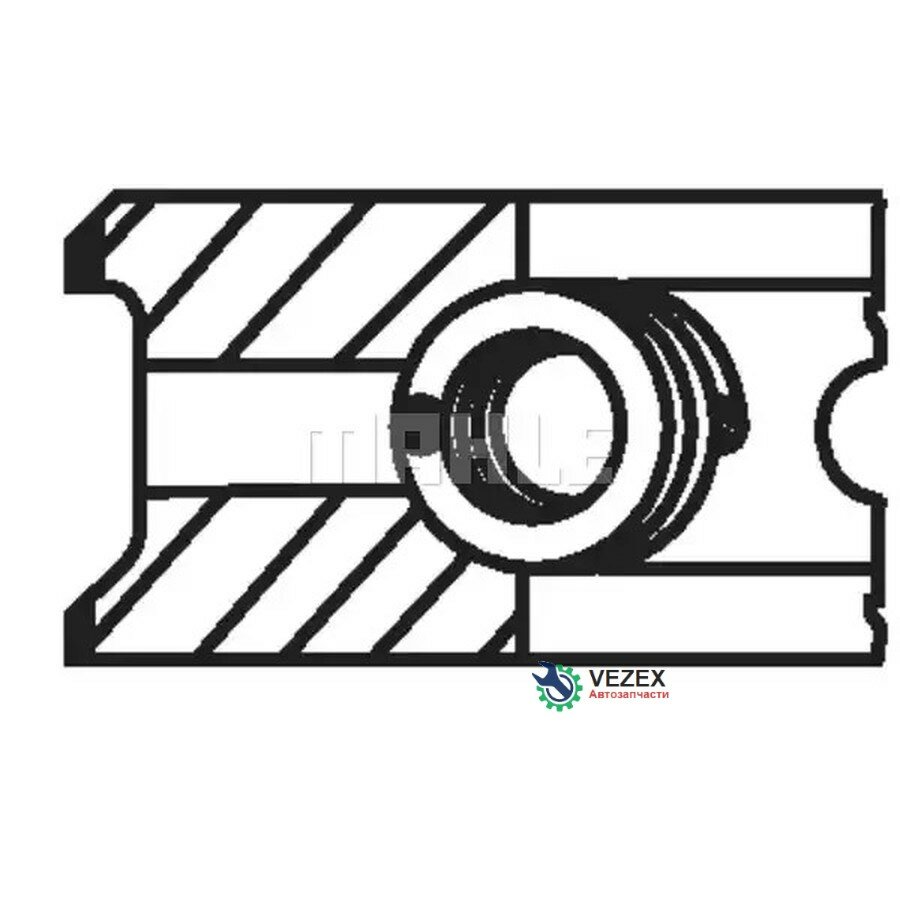 MAHLE 00865N0 Комплект поршневых колец