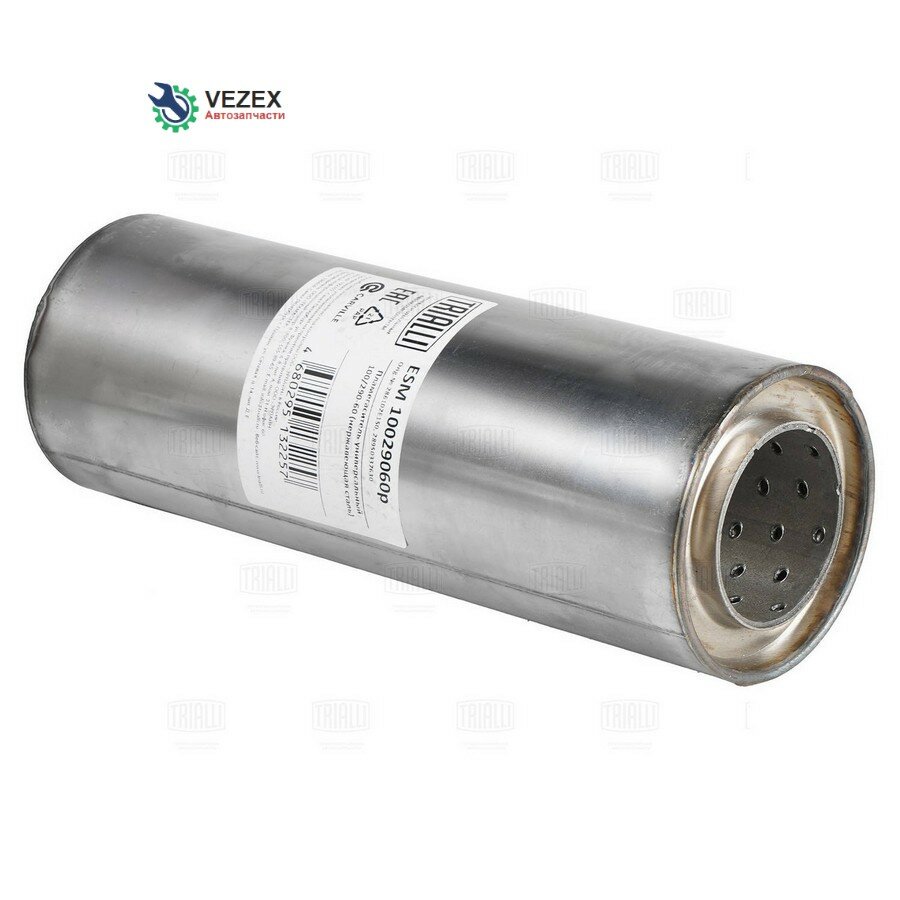 TRIALLI ESM10029060P Пламегаситель универс. 100/290-60 (нерж. сталь) (ESM 10029060p)