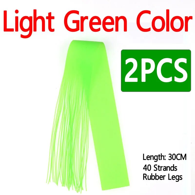 Bimoo силиконовая леска для мух 40 нитей 30 см 12 цветов Lt Green 2PCS