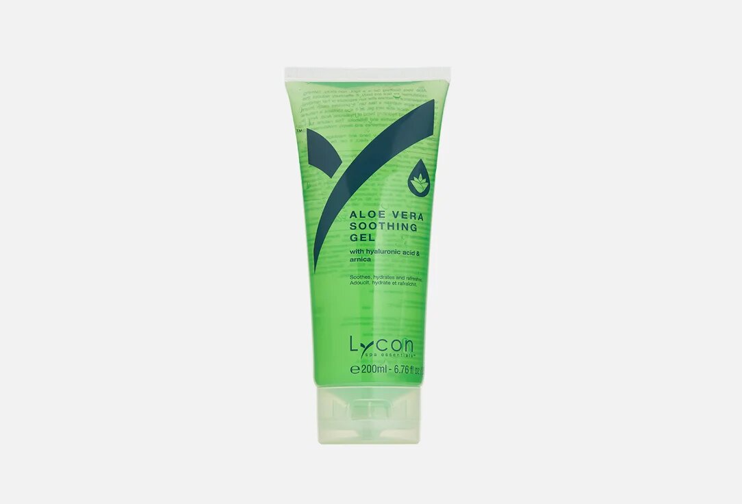 Lycon Aloe Vera Soothing gel Успокаивающий гель с Алоэ Вера и гиалуроновой кислотой для лица и тела 200 мл