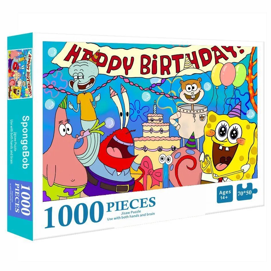 Пазл "Губка Боб", 1000 деталей