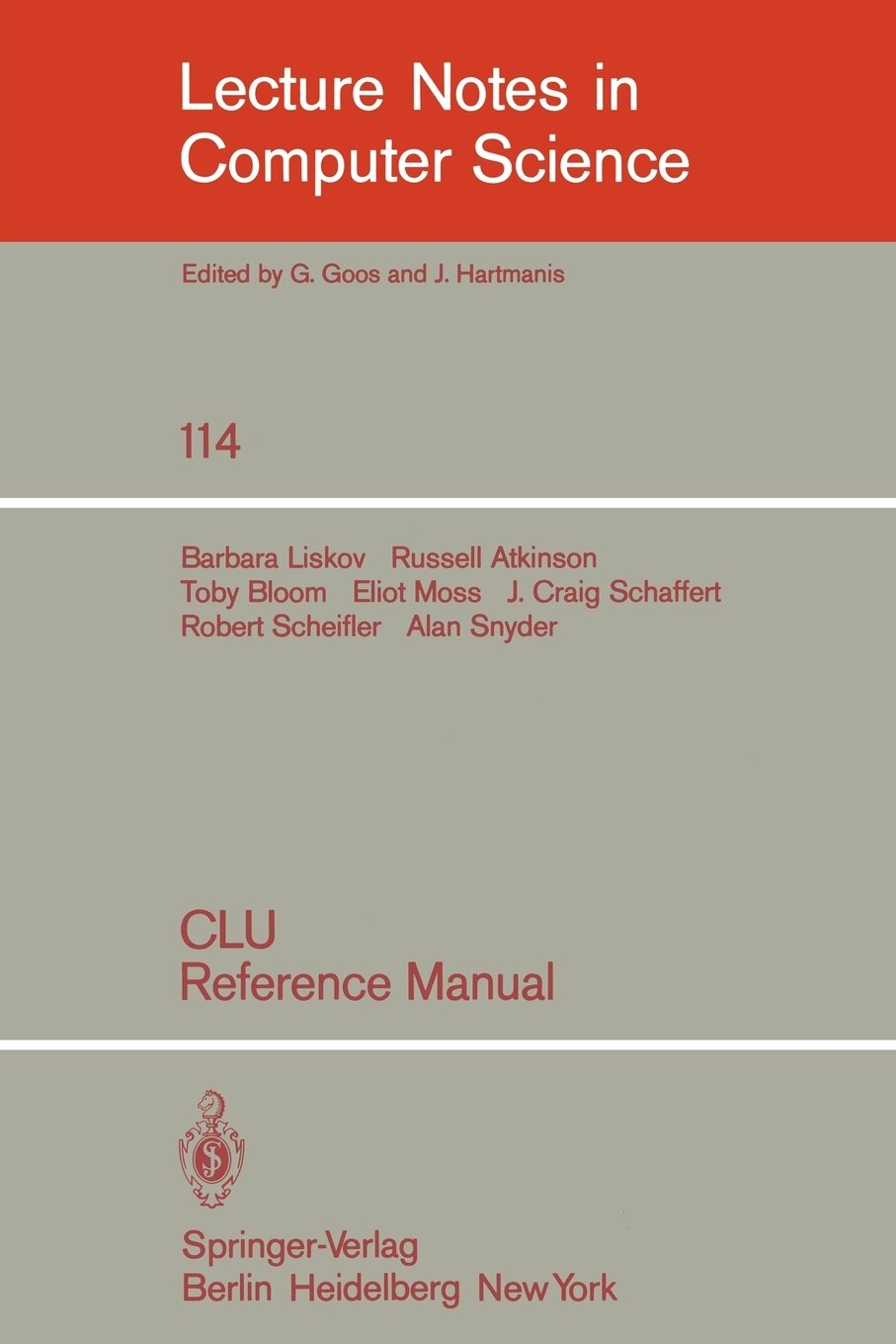 CLU. Reference Manual — фото 1